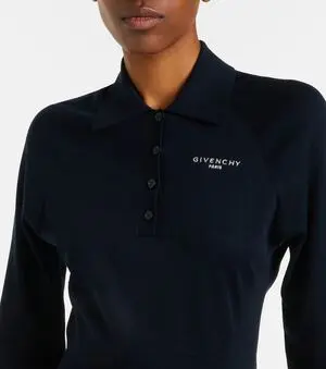 Givenchy Cotton And Silk Polo Sweater