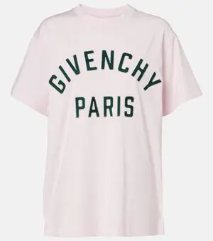 Givenchy Logo Appliqué Cotton T-shirt - Pink