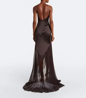Alex Perry Halterneck Silk Gown