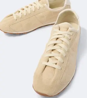 Jacquemus Tennis Croc-effect Suede Sneakers