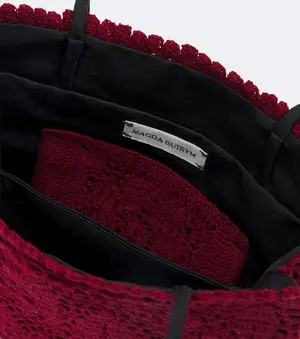 Magda Butrym Julia Crochet Top-handle Bag - Burgundy