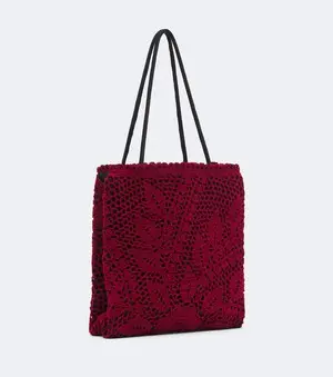 Magda Butrym Julia Crochet Top-handle Bag - Burgundy