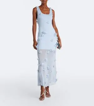 Simkhai Ivi Floral-appliqué Gown