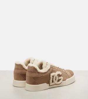 Dolce & Gabbana Dg Suede Lace-up Sneakers - Brown