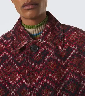 Dries Van Noten Printed Cotton Corduroy Coat