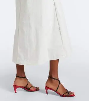 Proenza Schouler Reign Ruffled Cotton-blend Midi Dress - White