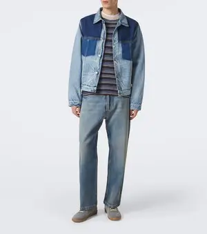 MAISON MARGIELA Patchwork Denim Trucker Jacket
