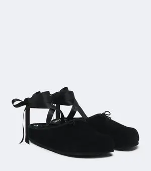 BIRKENSTOCK X Repetto Suede Mules - Black
