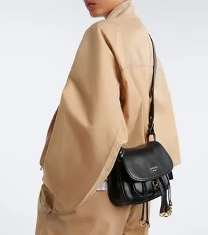 Prada Corsaire Mini Fringed Leather Shoulder Bag
