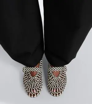 Alaïa Woven Leather Ballet Flats - Multicoloured