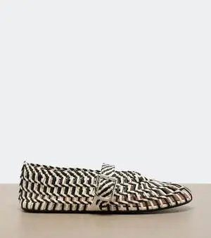 Alaïa Woven Leather Ballet Flats - Multicoloured