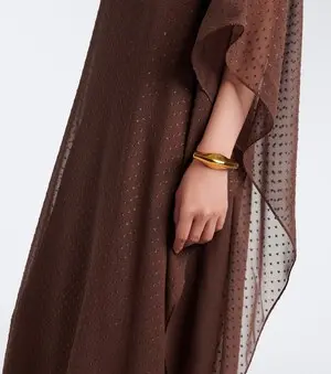 TALLER MARMO Silk Crêpe Fil Coupé Kaftan