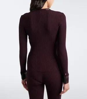COURREGES Courrèges Ribbed-knit Cardigan