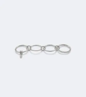 SPINELLI KILCOLLIN Inara Heart Sterling Ring With Diamonds