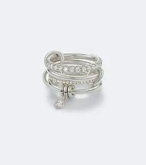 SPINELLI KILCOLLIN Inara Heart Sterling Ring With Diamonds - Silver