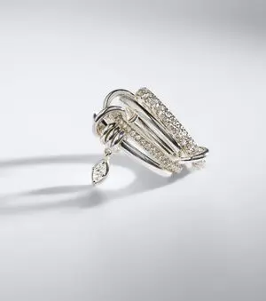 SPINELLI KILCOLLIN Inara Heart Sterling Ring With Diamonds
