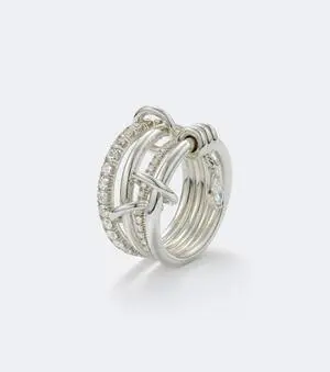 SPINELLI KILCOLLIN Inara Heart Sterling Ring With Diamonds