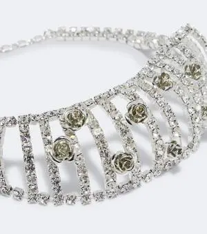 Magda Butrym Embellished Choker With Floral Appliqu