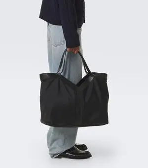 Saint Laurent Y Large Leather-trimmed Tote Bag