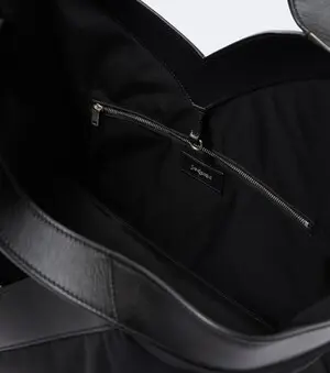 Saint Laurent Y Large Leather-trimmed Tote Bag