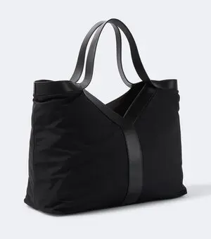 Saint Laurent Y Large Leather-trimmed Tote Bag