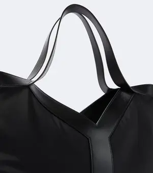 Saint Laurent Y Large Leather-trimmed Tote Bag