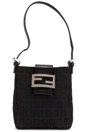 FENDI FENDI Zucca Canvas Hobo Bag