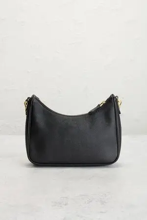 Prada Saffiano Re-edition 2005 Shoulder Bag - Black
