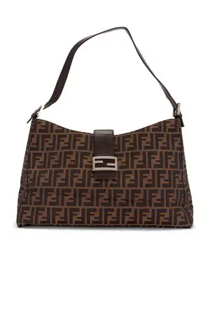 Fendi Zucca Shoulder Bag - Brown