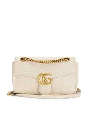 Gucci Gg Marmont Shoulder Bag - White