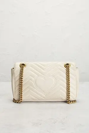 Gucci Gg Marmont Shoulder Bag - White