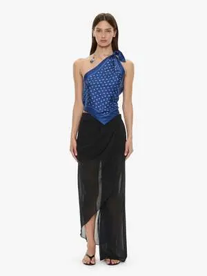 Christopher Esber One-shoulder Bandana Scarf Tie Top
