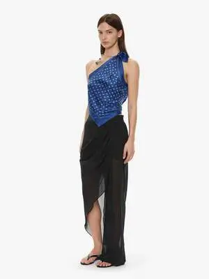 Christopher Esber One-shoulder Bandana Scarf Tie Top