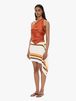 Christopher Esber One-shoulder Bandana Scarf Tie Top