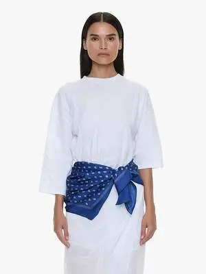 Christopher Esber Bandana Scarf Pareo Tee - White Indigo
