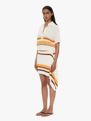 Christopher Esber Stripe Knit Clean Polo