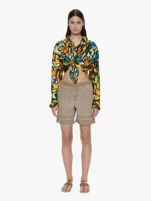 Christopher Esber Deconstructed Denim Shorts
