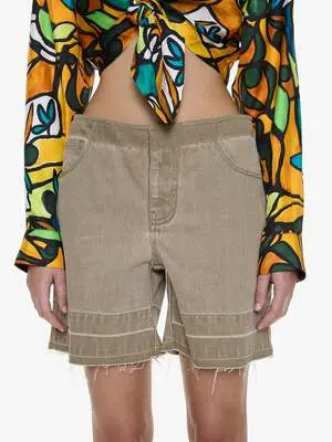 Christopher Esber Deconstructed Denim Shorts