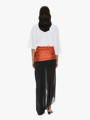 Christopher Esber Draped Skirt Cotton Trouser