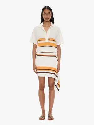 Christopher Esber Knitted Extension Drape Mini Skirt - Solaris Stripe