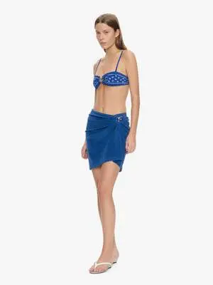 Christopher Esber Looped Back Ruched Orbit Mini Skirt