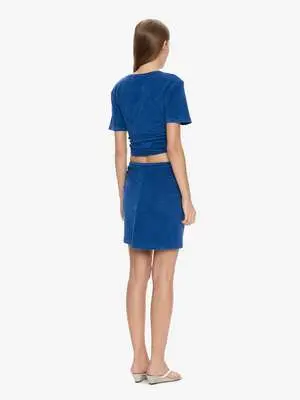 Christopher Esber Looped Back Ruched Orbit Mini Skirt