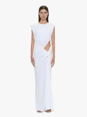 Christopher Esber Twisted Lever Rolled Up Tee Dress