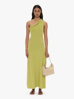 Christopher Esber Rolled Up Cutaway Tank Dress - Dypsis Green