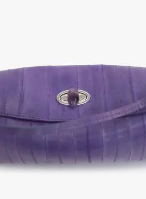Christopher Esber Doba Quartz Turnlock Eel Shoulder Bag - Amethyst