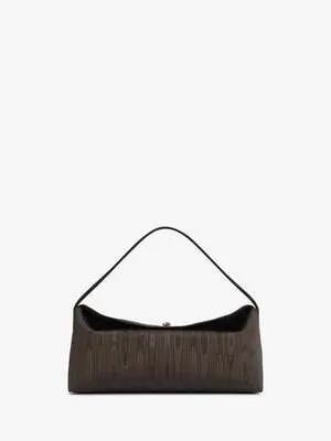 Christopher Esber Christopher Esber Doba Quartz Turnlock Moire Shoulder Bag Carob