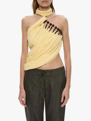 Christopher Esber Tortoise Droplet Halter Top