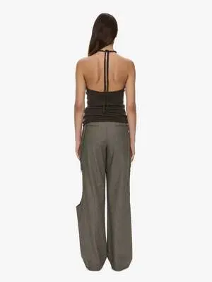 Christopher Esber Cashmere Halter Tank - Umber