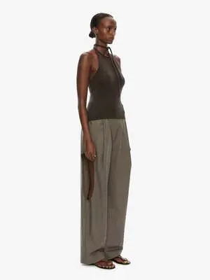 Christopher Esber Cashmere Halter Tank - Umber
