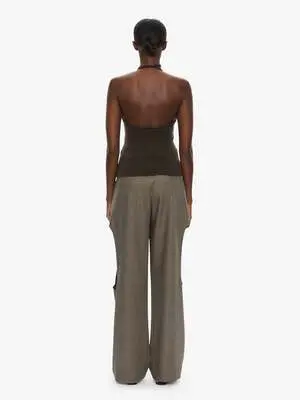Christopher Esber Cashmere Halter Tank - Umber
